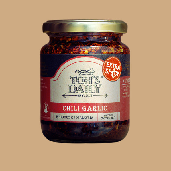Toh’s Daily Chilli Garlic Extra Spicy / 200g - RM21 x 1 bottle - wplace.co